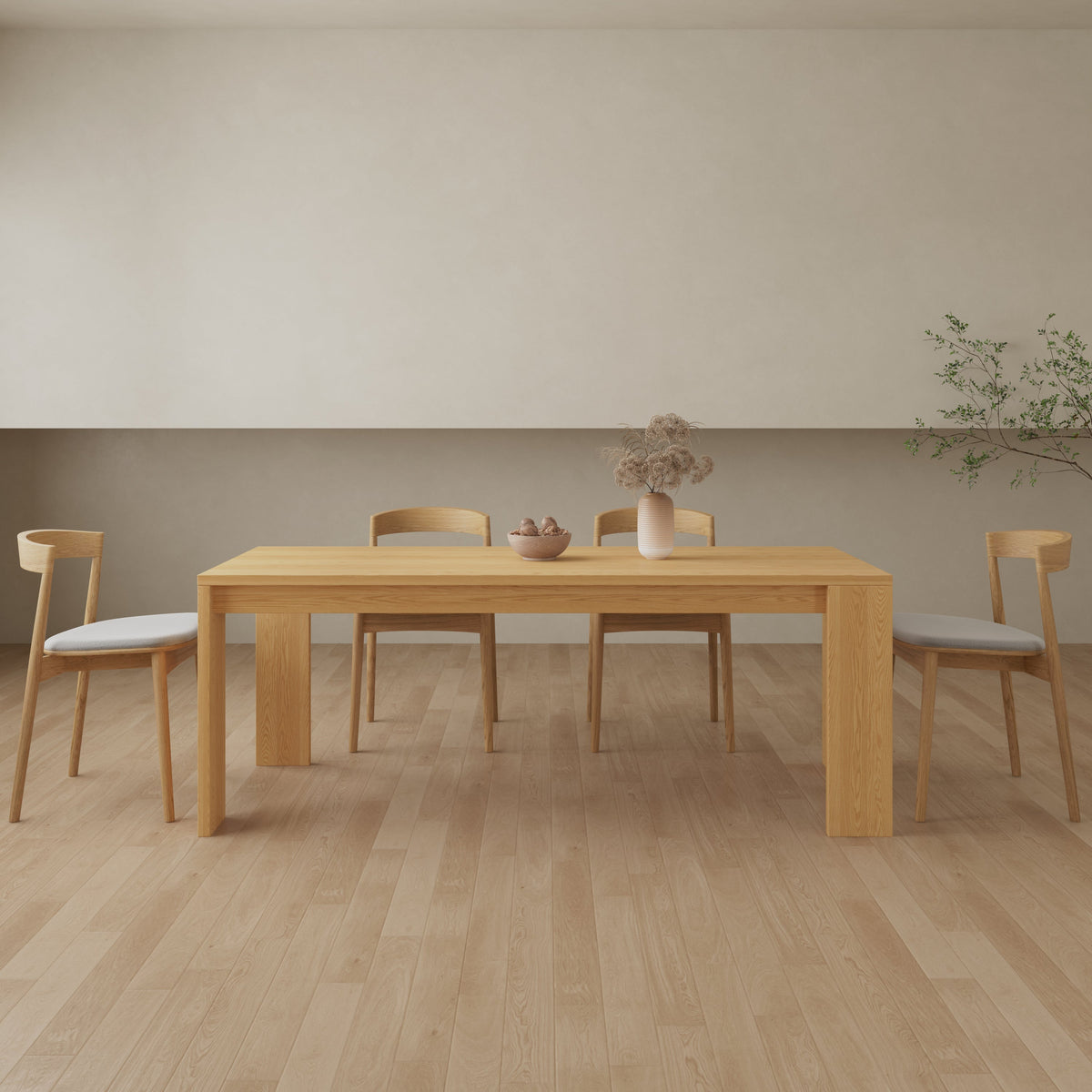 Darby dining table (Light wood) – COMO decor