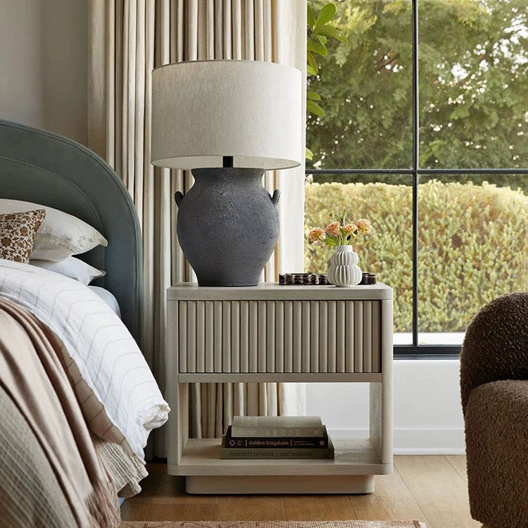 Hilda bedside table (Light grey) – COMO decor