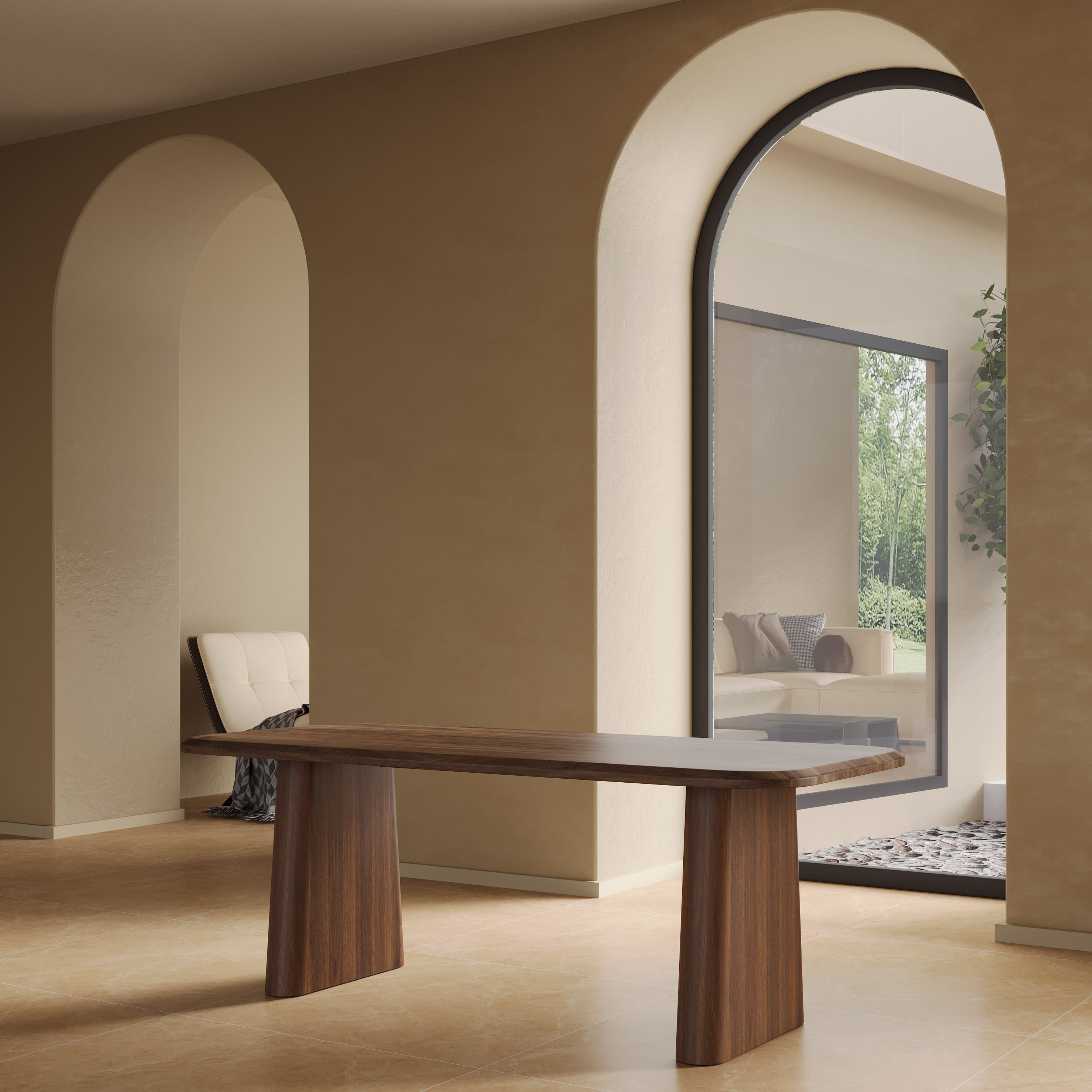 Micah dining table - Walnut wood – COMO decor