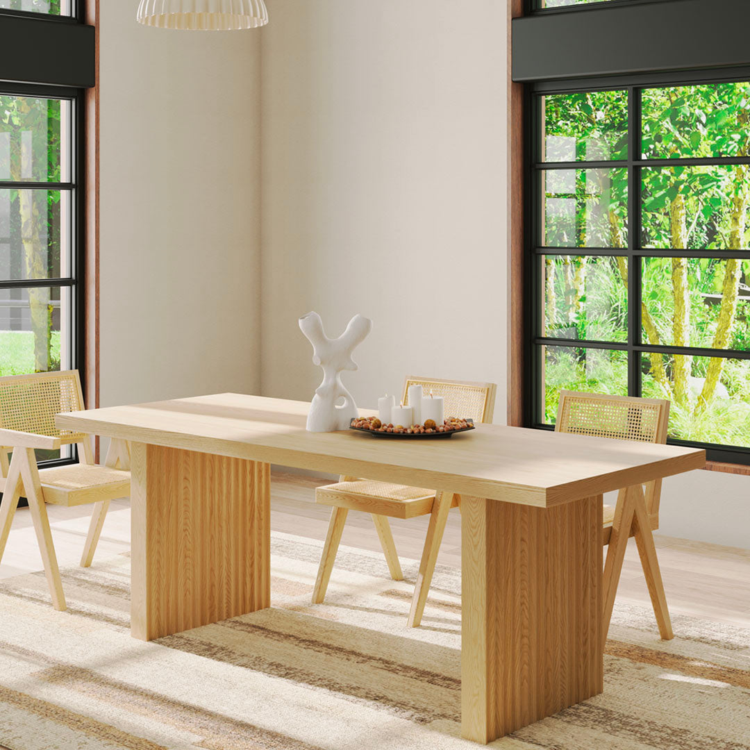 Myles dining table - Light wood – COMO decor