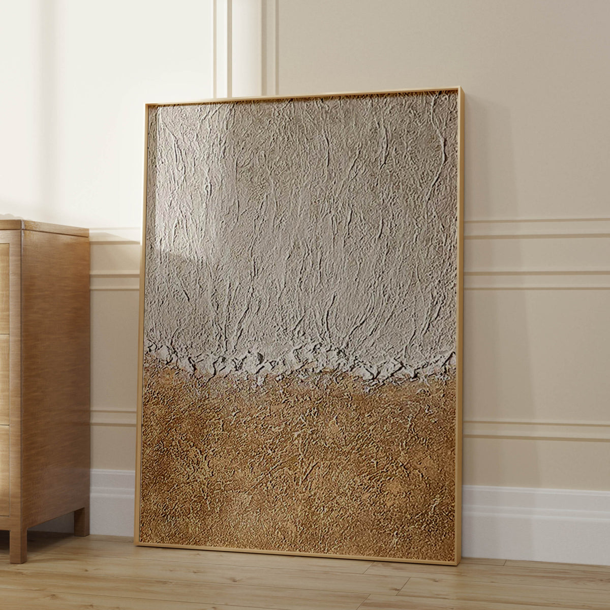 [Hand-painted] Sand and water wall art – COMO decor