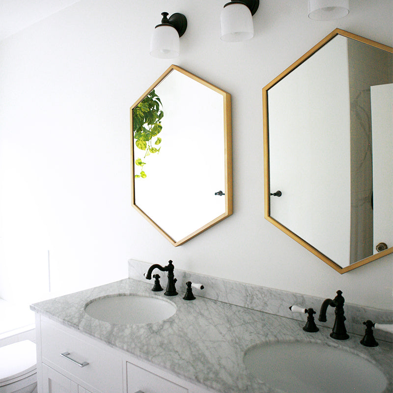 Hex mirror - gold – COMO decor